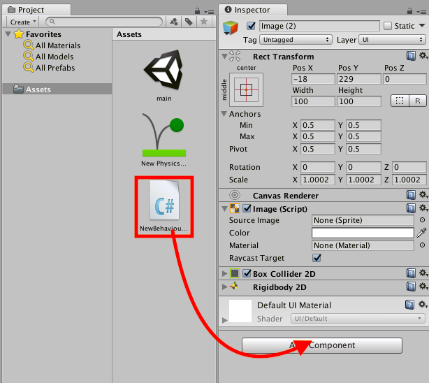 【unity入門】Physics Material 2Dの使い方-『摩擦と跳ね返り』を設定しよう！ | もぎブログ